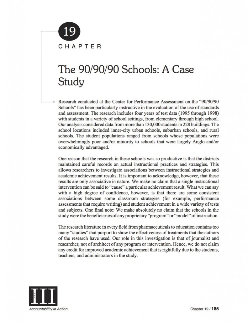 The 90/90/90 Schools: A Case Study - Inflexion