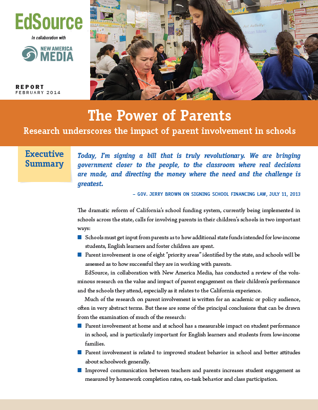 The Power of Parents: The Impact of Parent Involvement in Schools ...